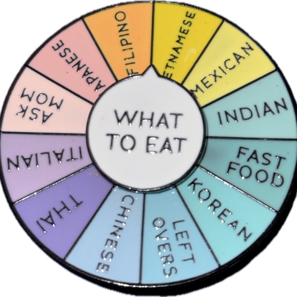 Source Unknown | Accessories | What To Eat Enamel Pin Interactive Pin ...
